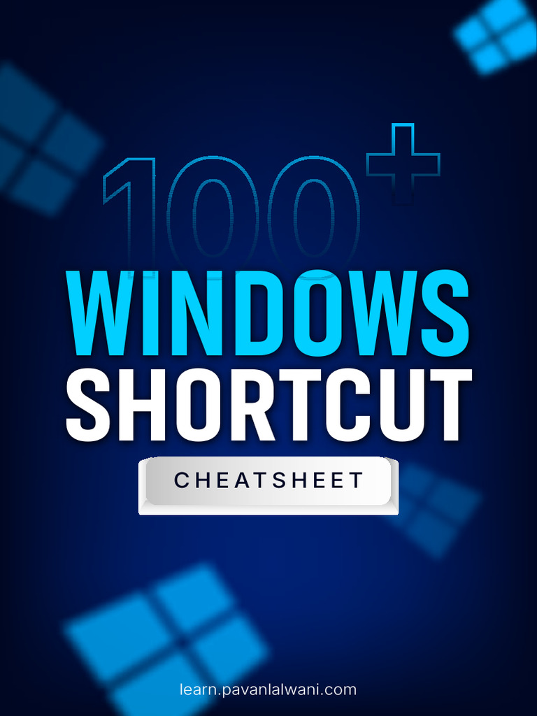 Windows Shortcuts Cheat Sheet | PDF | Window (Computing) | Computing ...