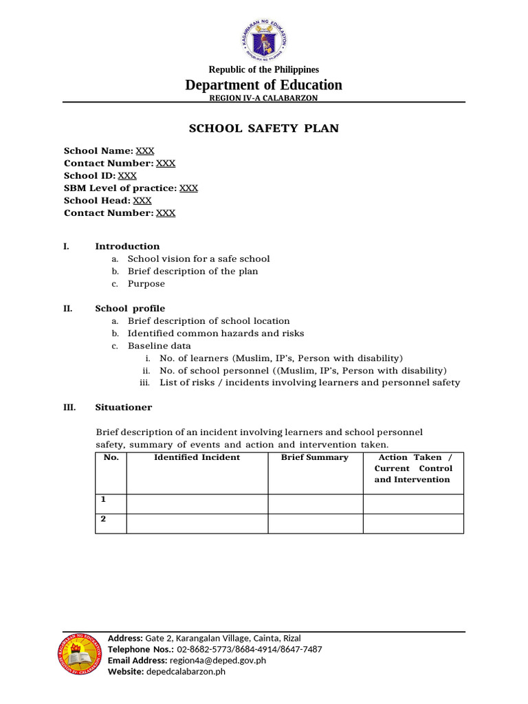 SSP_template | PDF | Communication | Evaluation