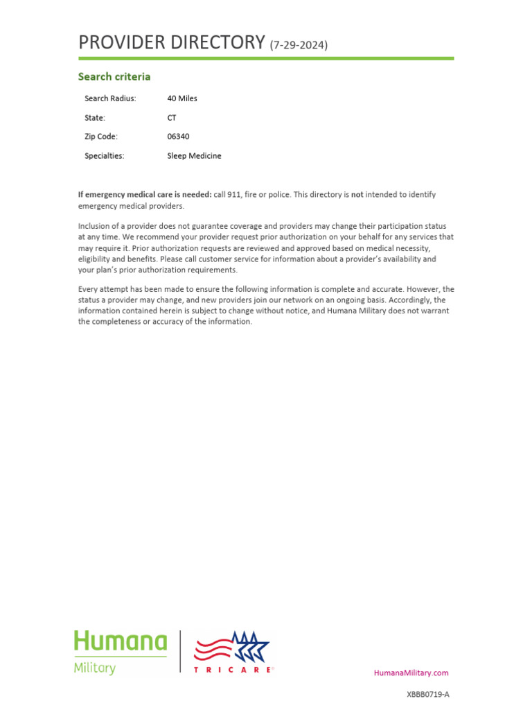 Provider Directory: Search Criteria | PDF | Doctor Of Medicine | Neurology