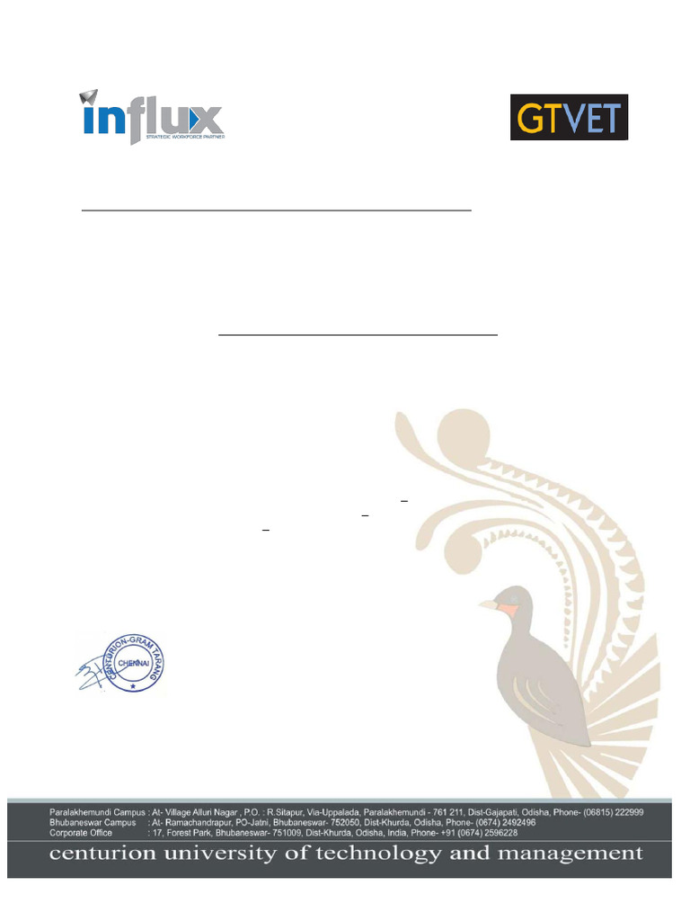 Offer Letter For Selected Candidates - Vignans Institute of Information ...