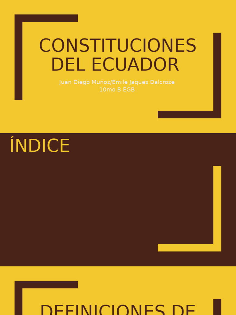 Constituciones Del Ecuador Pdf Ecuador Conservatismo