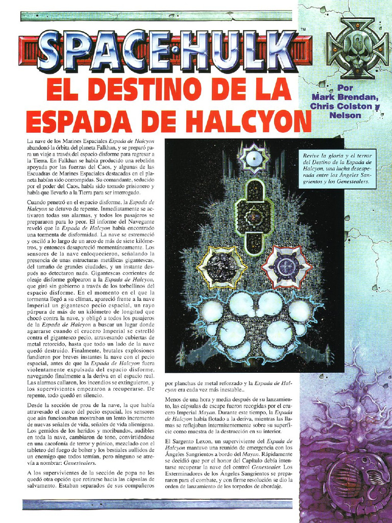 Space Hulk 2 Ed. - Misión El Destino de La Espada de Halcyon | PDF