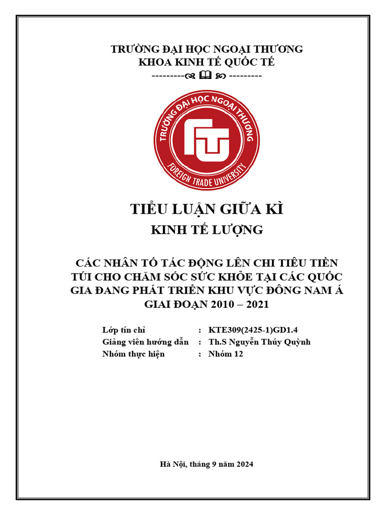 Tiểu luận gki (5) | PDF