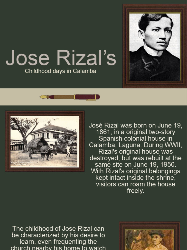 Jose Rizals Childhood days in Calamba. pdf | PDF