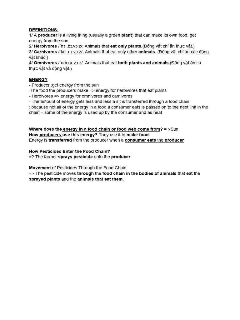 Science 6-Unit 4-Food Chains-Food-Webs | PDF