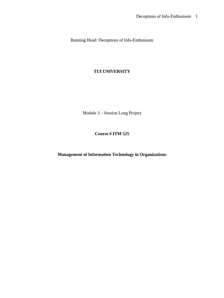 ITM 525 SLP#3 | PDF | Business