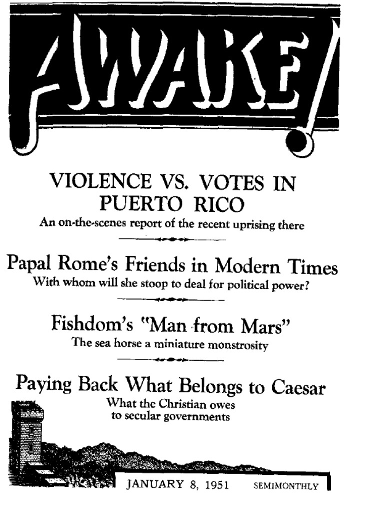 1951-Awake | PDF | Jesus | Obesity