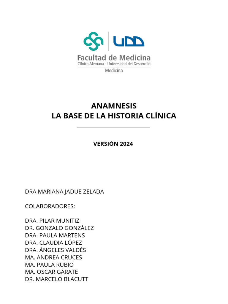 Anamnesis+ +La+Base+de+La+Atención+Clínica+2024 | PDF | Cigarrillo ...
