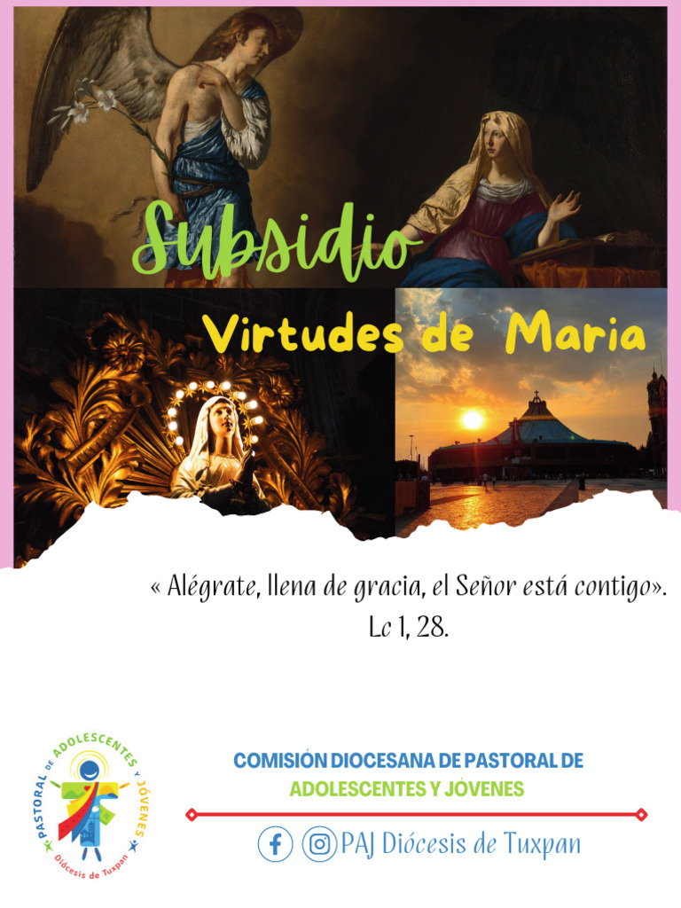 Subsidio Virtudes de Maria 20241123 095017 0000 | PDF | María, madre de Jesús | Intercesión