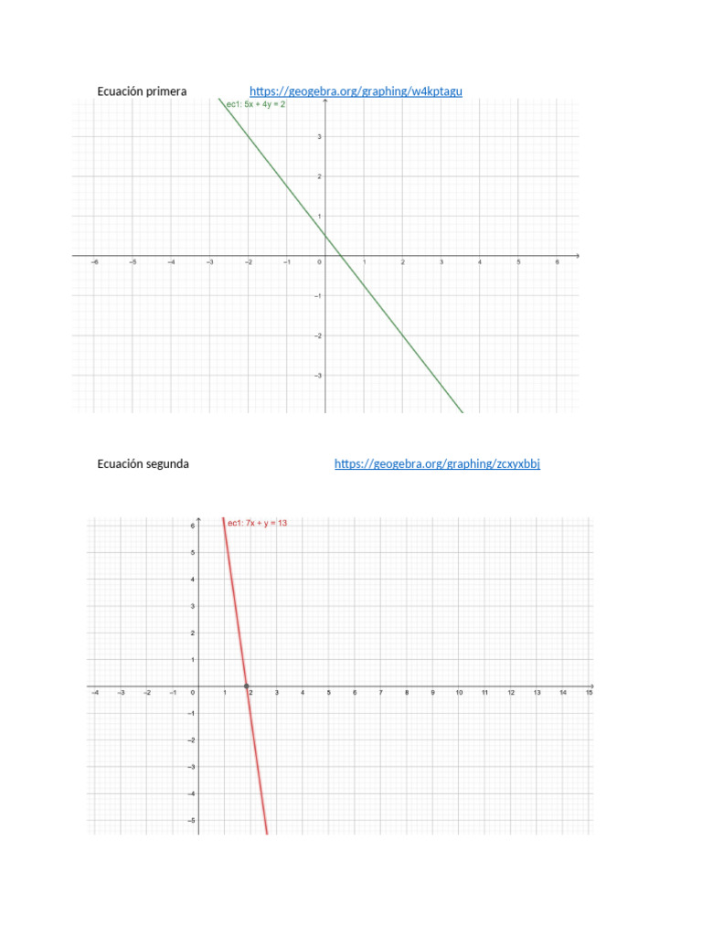 Ecuación primera Matemática https | PDF