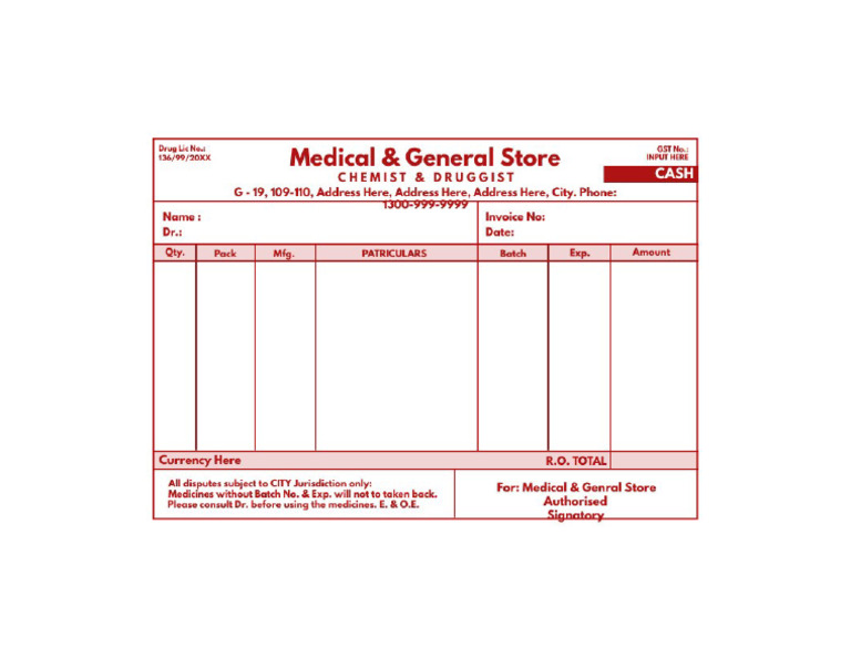 Medical bill template | PDF