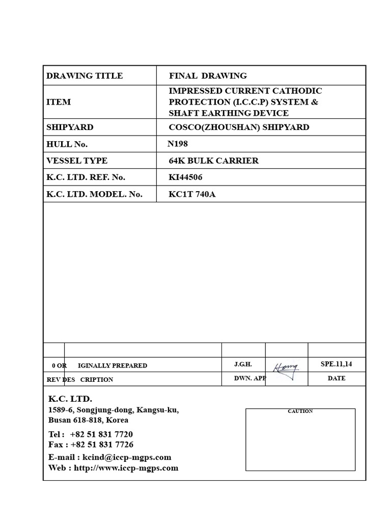 N198 -ICCP FINAL DRAWING | PDF | Corrosion | Anode