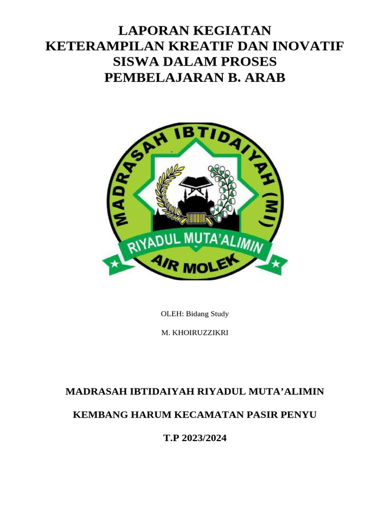 Laporan Keterampilan KLS 4 | PDF