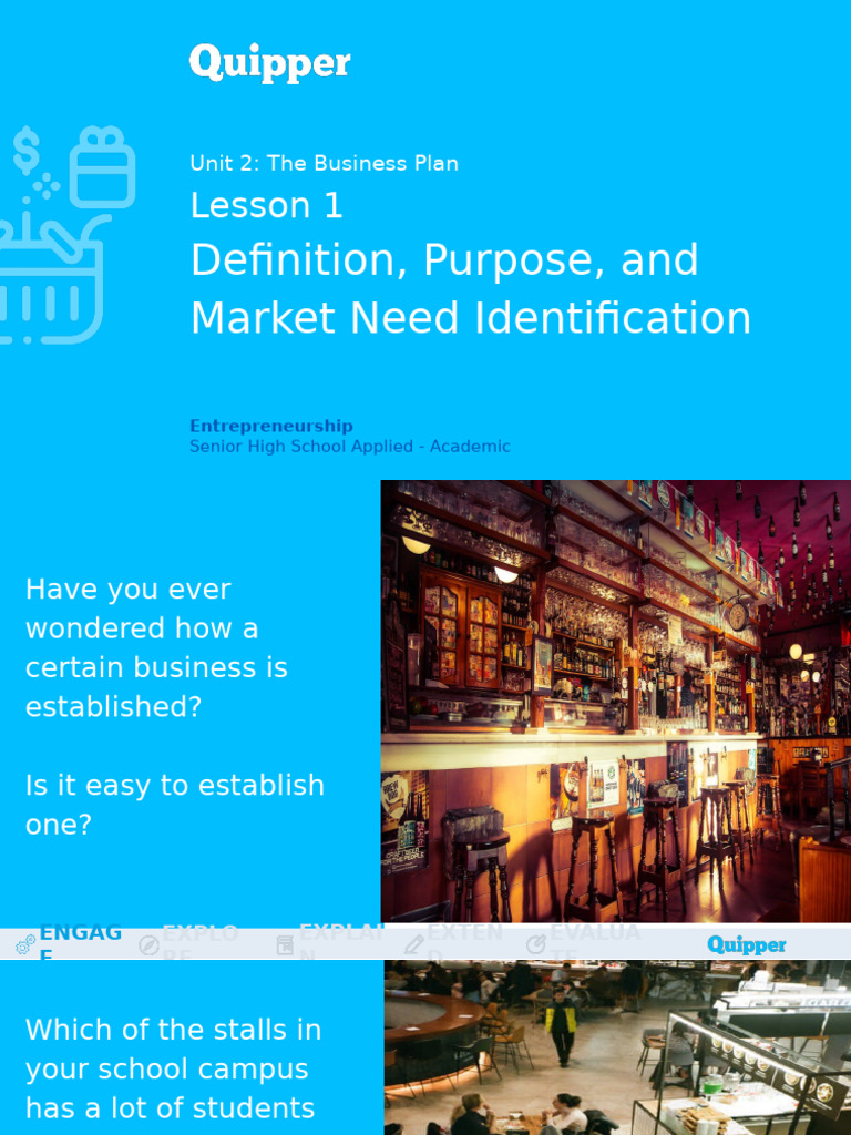 ENT Lesson 4 Business Plan Lesson 1 | PDF | Entrepreneurship | Business