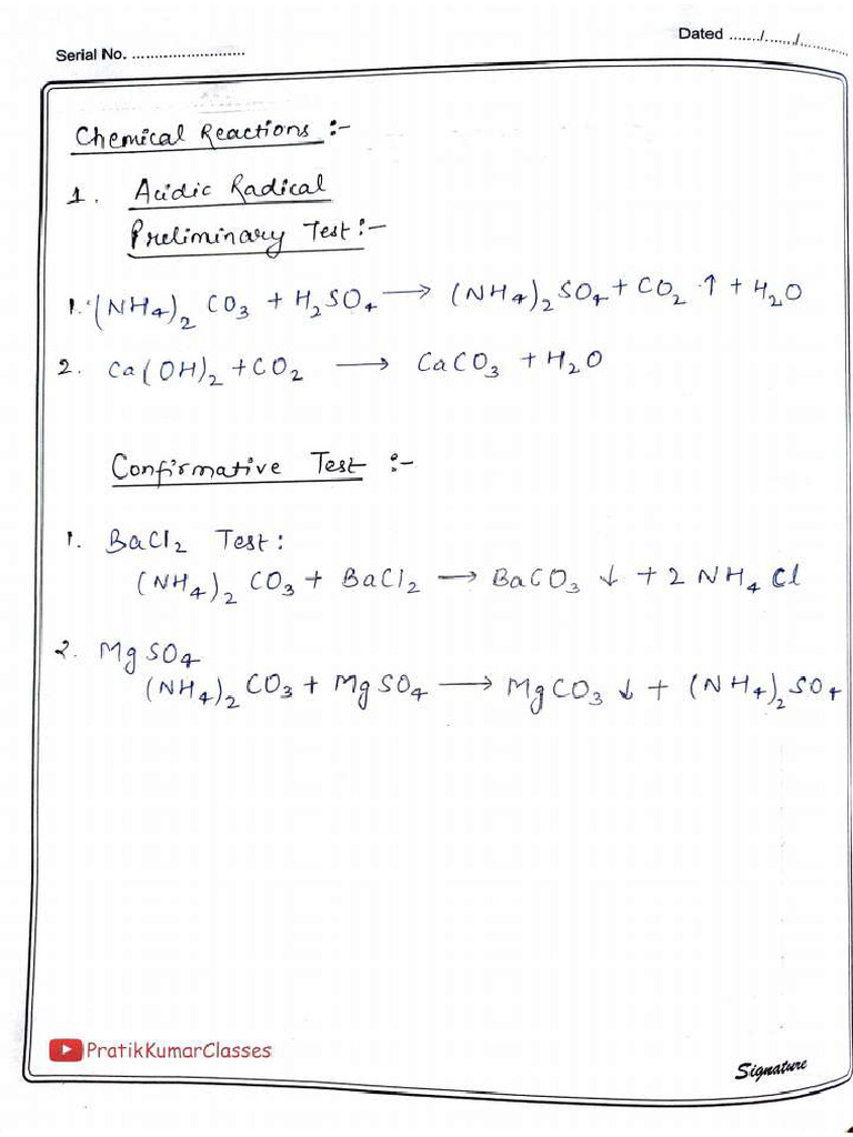 【Split】 Chemistry Practical File - Pratik Kumar Classes_241119_220930 | PDF
