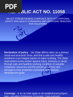 RA 11058 Summary | PDF