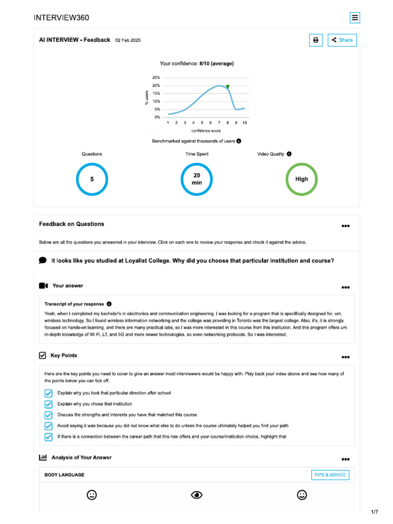 Interview Feedback | PDF