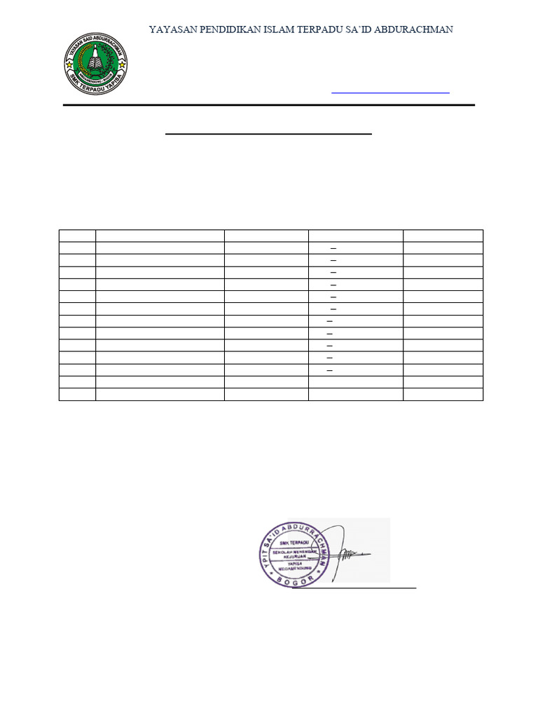 SURAT KETERANGAN SISWA Futsal 2024 Oke Gas | PDF