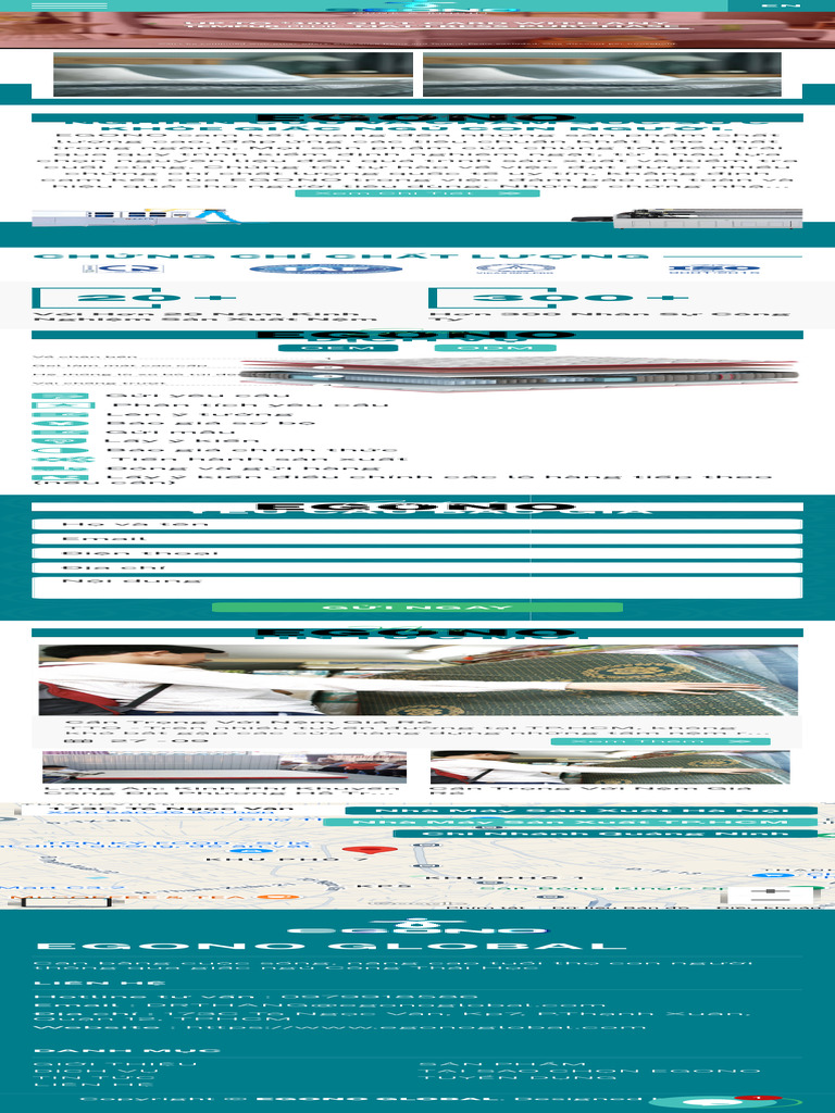 Egono Global - Sản Xuất, Gia Công Nệm Số Lượng Lớn Theo Yêu Cầu | PDF