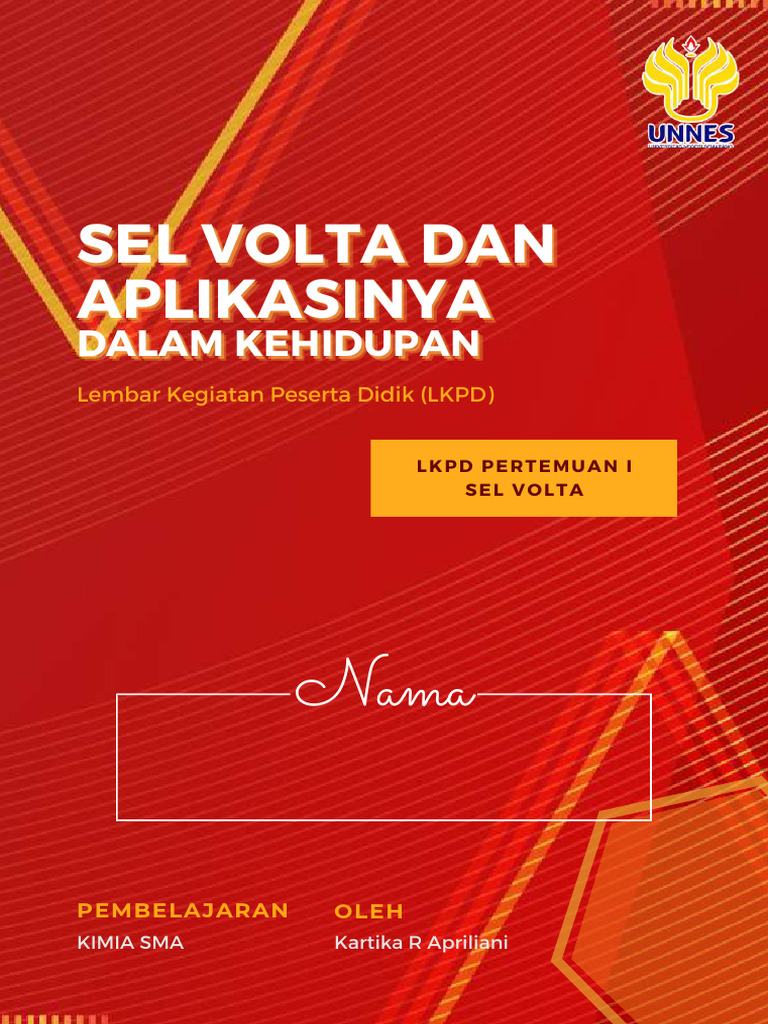 LKPD GABUNGAN SEL VOLTA DL DAN PJBL | PDF