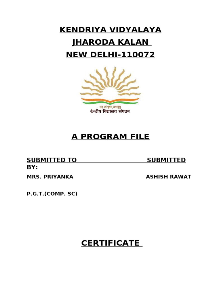 Practical File (Ashish) | PDF