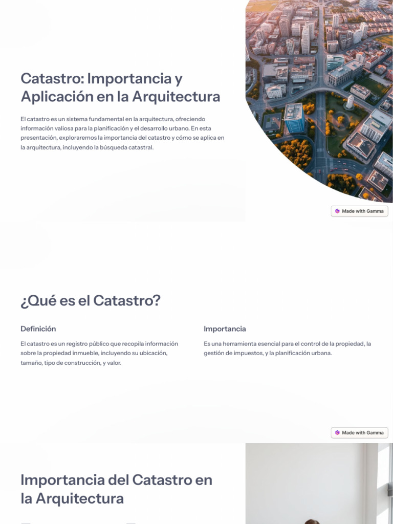 Catastro Importancia y Aplicacion en La Arquitectura | PDF | Sistema de información geográfica ...