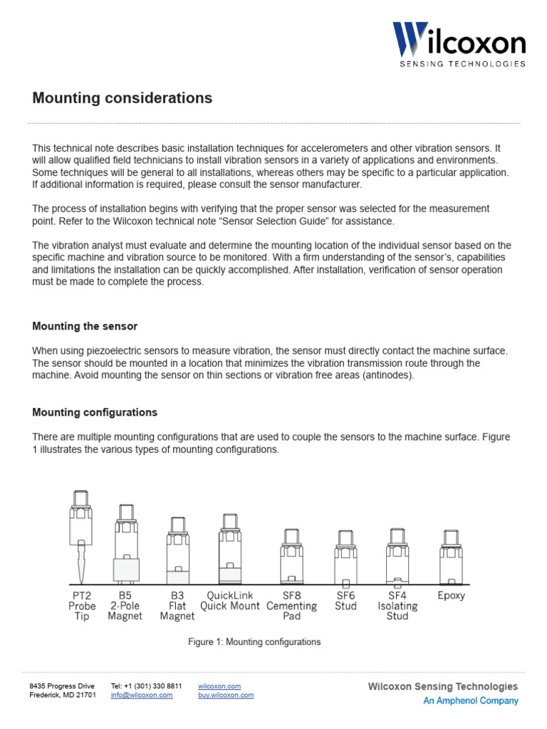 TN21 Accelerometer Mounting Considerations 2018 | PDF | Screw | Drill