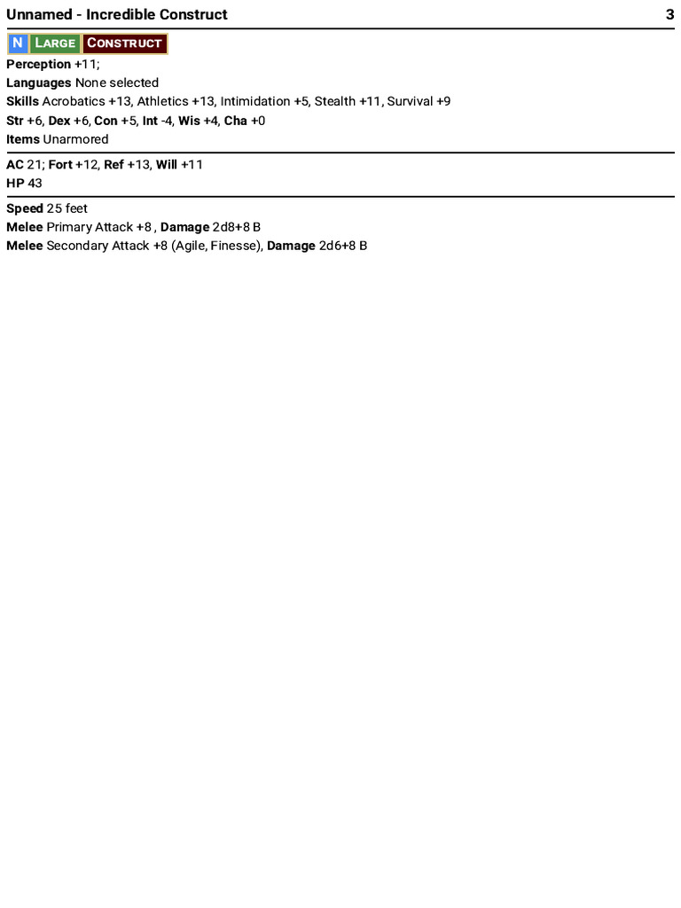 Stat Block | PDF