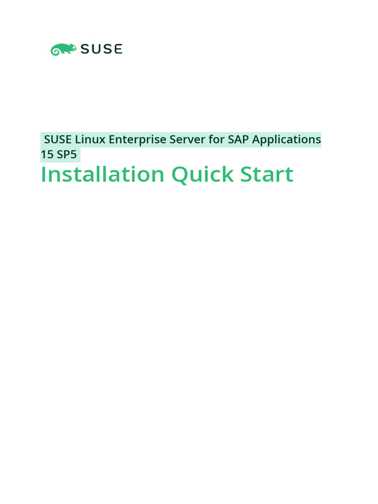 SLES-SAP-installation_en | PDF | Linux | Operating System