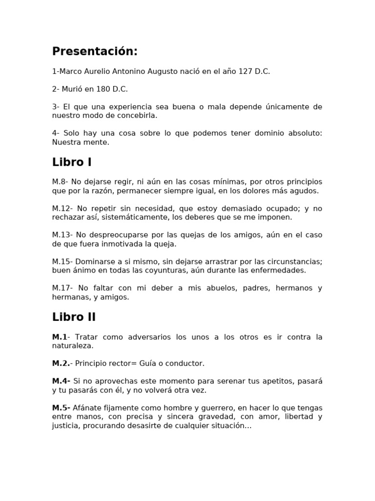 Reflexiones de Marco Aurelio | PDF | Alma