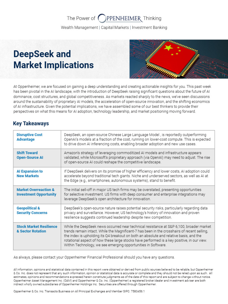 Deepseek and Market Implications - 250205 - 210456 | PDF | Artificial ...