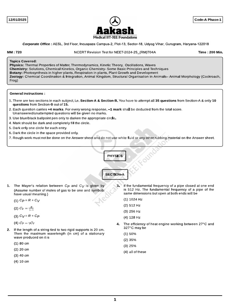 NRT 04A RM P1 12 01 2025 | PDF