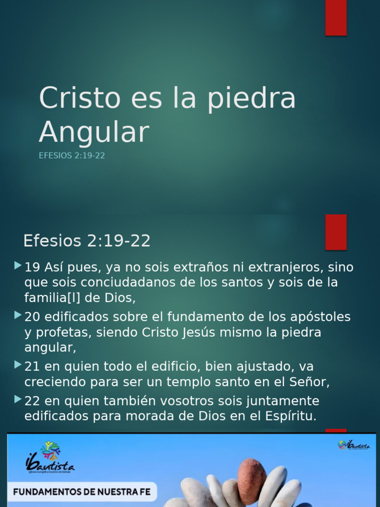 Cristo Es La Piedra Angular | PDF