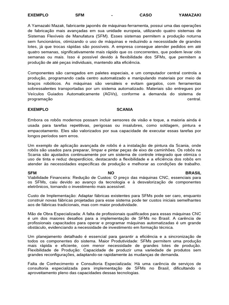 Avanços e Desafios dos SFMs no Brasil | PDF | Robô | Robótica
