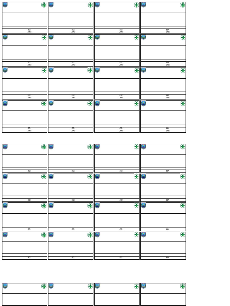 Etiket Obat 1dan2 D Cetak Kertas Warna Puti 3 Warna Biru PKM New | PDF