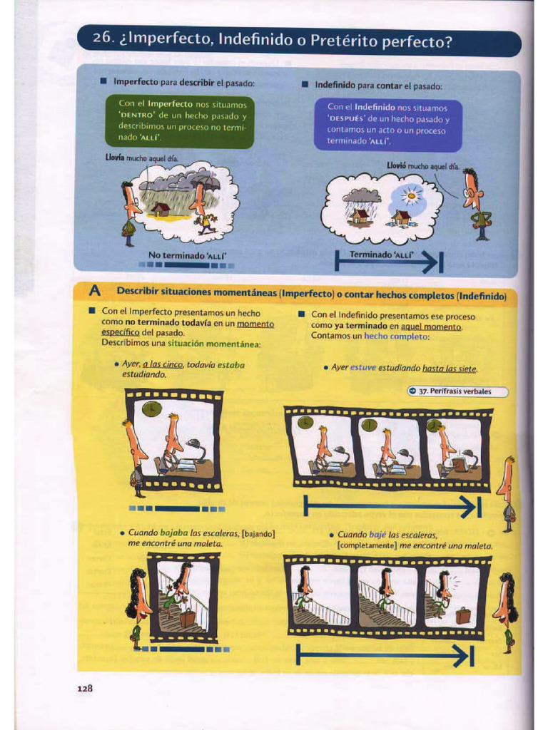 Contraste Entre Pasados en Indicativo - A1-B1 | PDF