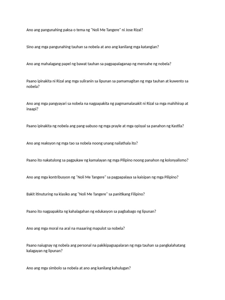 Ano Ang Pangunahing Paksa o Tema NG | PDF