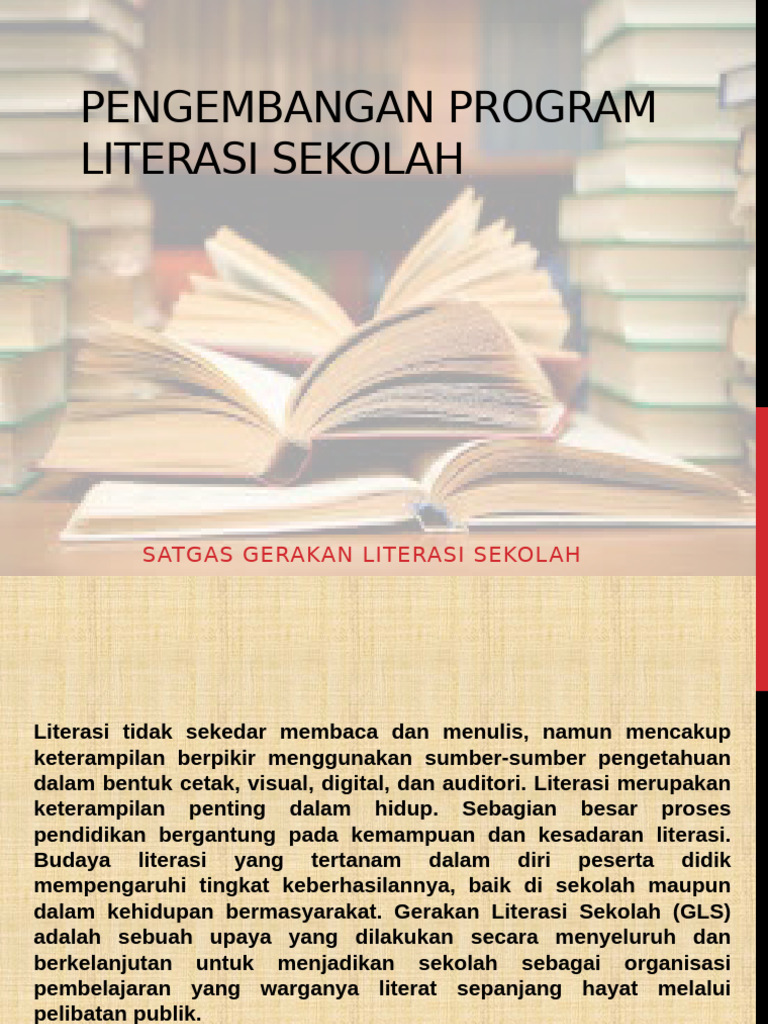 Program Gerakan Literasi Sekolah | PDF