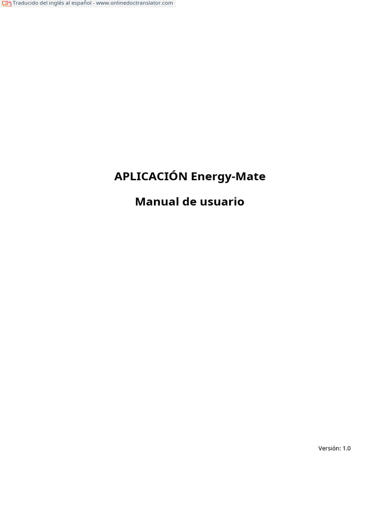 Energy Mate APP User Manual 20230628.es | PDF | Aplicación movil | Ios