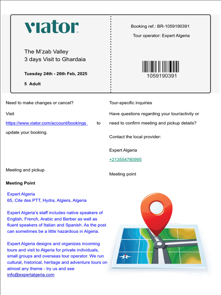 Submission Ticket Viator-VR-1192 | PDF | Algeria