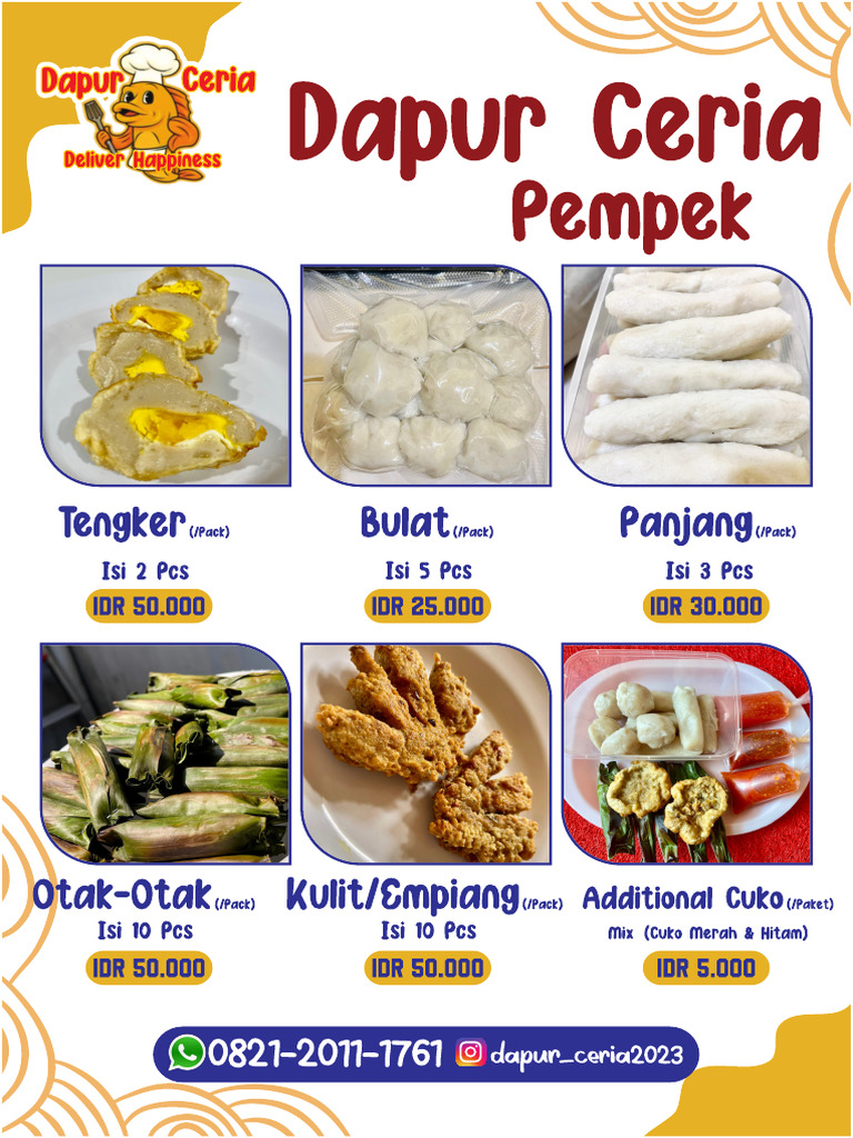 MENU DAPUR CERIA | PDF