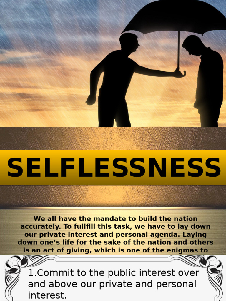 Selflessness | PDF