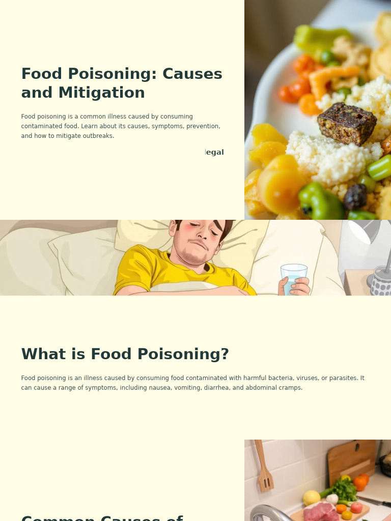 Food Poisoning: Causes & Prevention Guide | PDF | Foodborne Illness ...