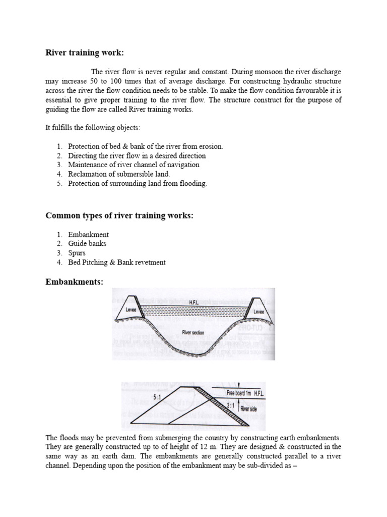 River Training Work | PDF | Levee | River