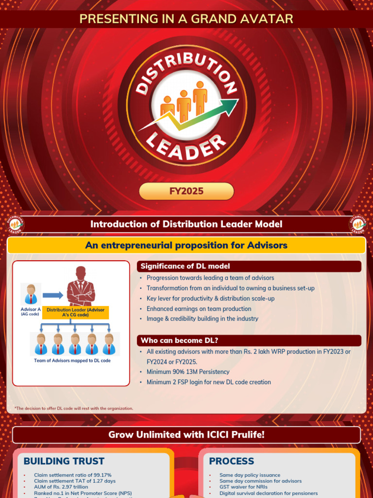 FY2025 Distribution Leader Model Overview | PDF | Financial Services