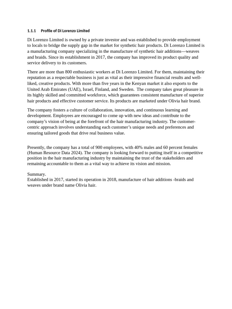 Company Profile | PDF