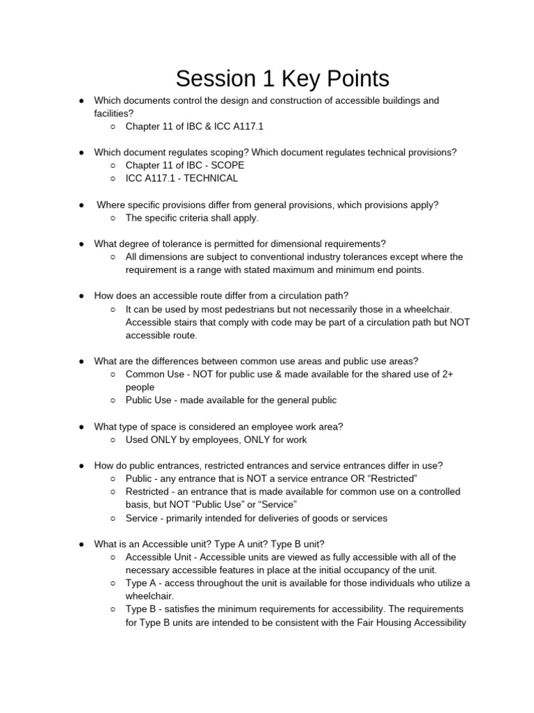 Accessible Unit Requirements Overview | PDF | Accessibility