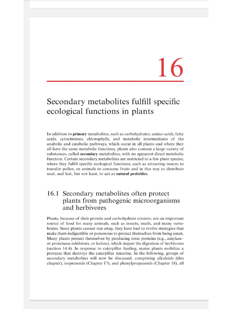 Secondary Metabolites... Biochem | PDF