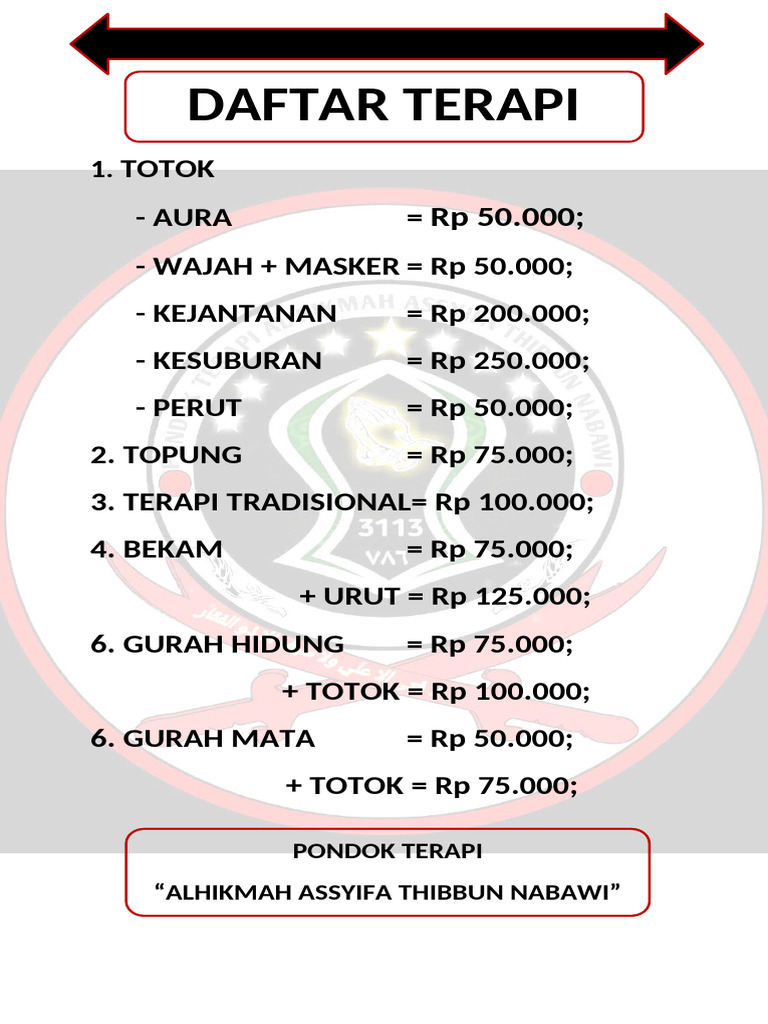 Daftar Terapi | PDF