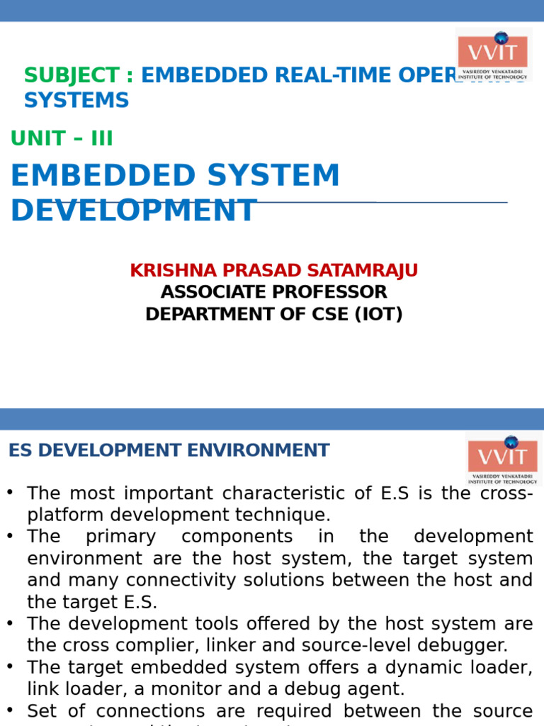 UNIT - 3 EMBEDDED SYSTEM DEVELOPMENT | PDF | Integrated Development Environment | Emulator